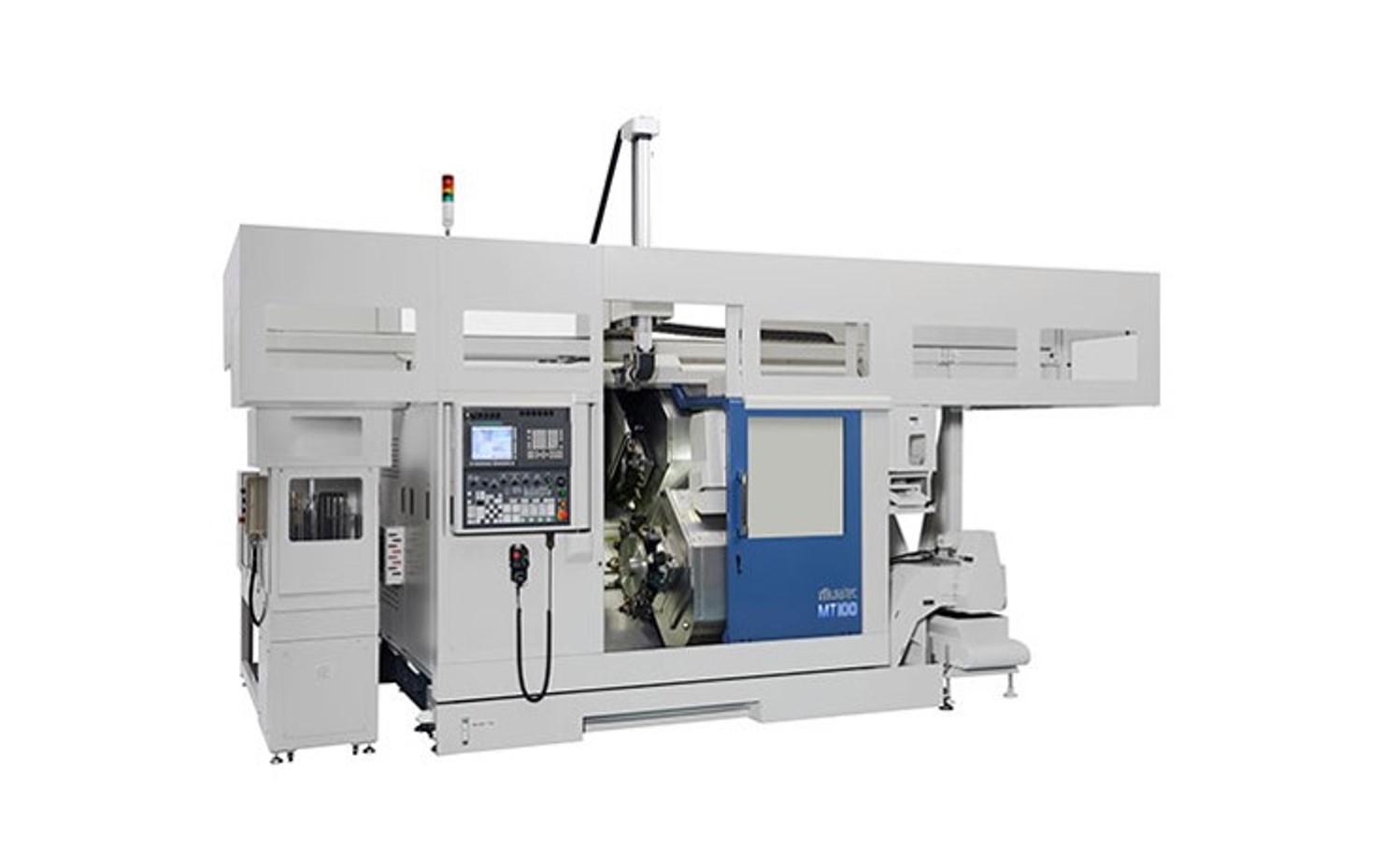 All tool posts can be equipped with rotary tools, multitasking and ...