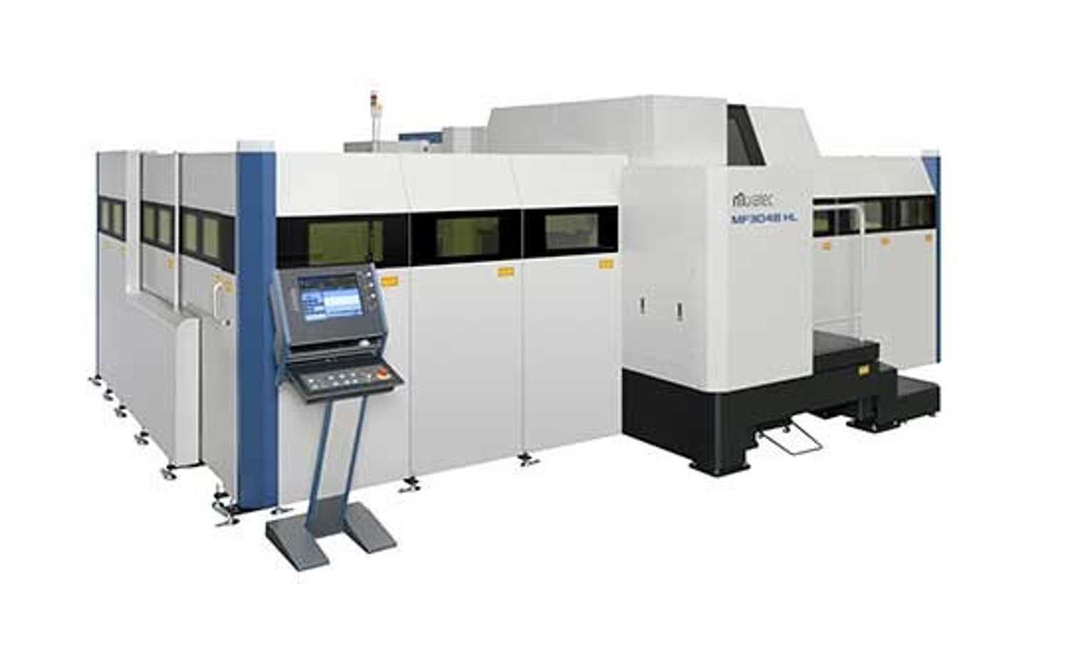 Muratec's fiber laser multitasking machine evolved from turret punch